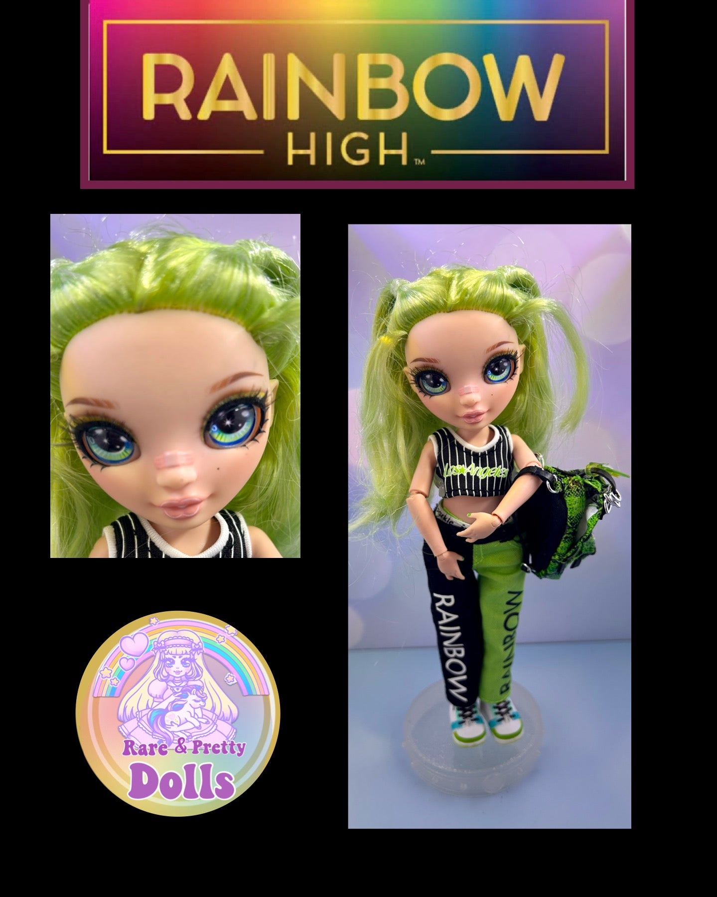 Rainbow High JR Jade Hunter | Rare & Pretty Dolls
